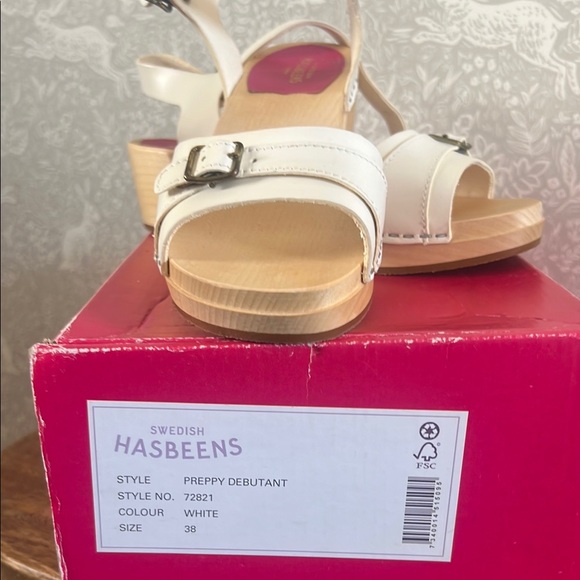 Swedish Hasbeens | Shoes | Swedish Hasbeens Preppy Debutant White ...